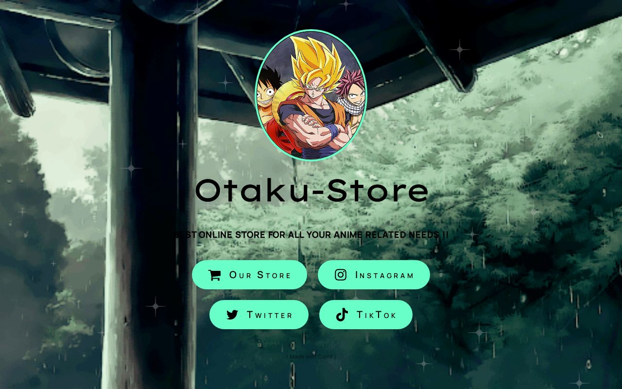 Otaku Store's Carrd